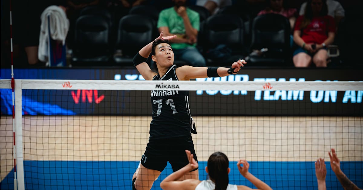 여자 배구 2024 VNL: 대한민국 0-3 튀르키예