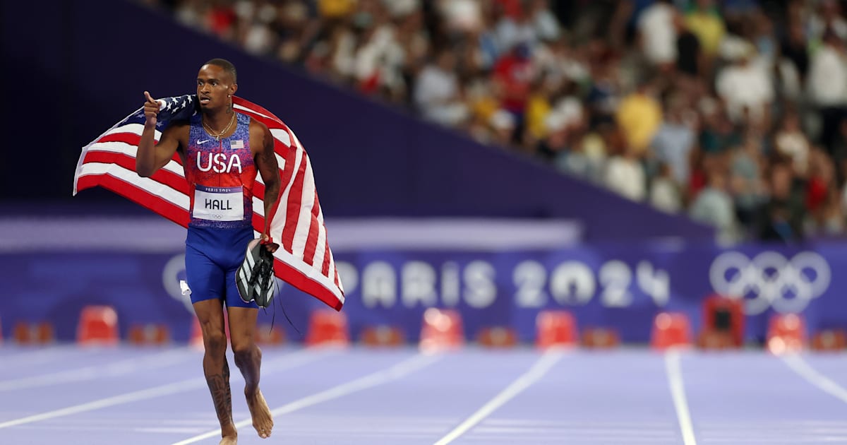 Athletics | M 400m Final | Quincy Hall Gold Medal