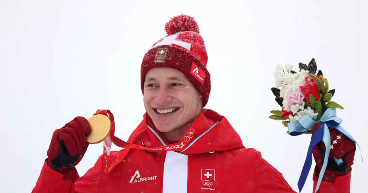 Moments | Beijing 2022 - Gold Medal - Alpine Skiing - M. Odermatt - Podium