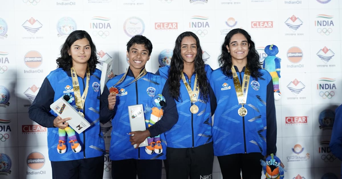 National Games 2025 medal tally - full table