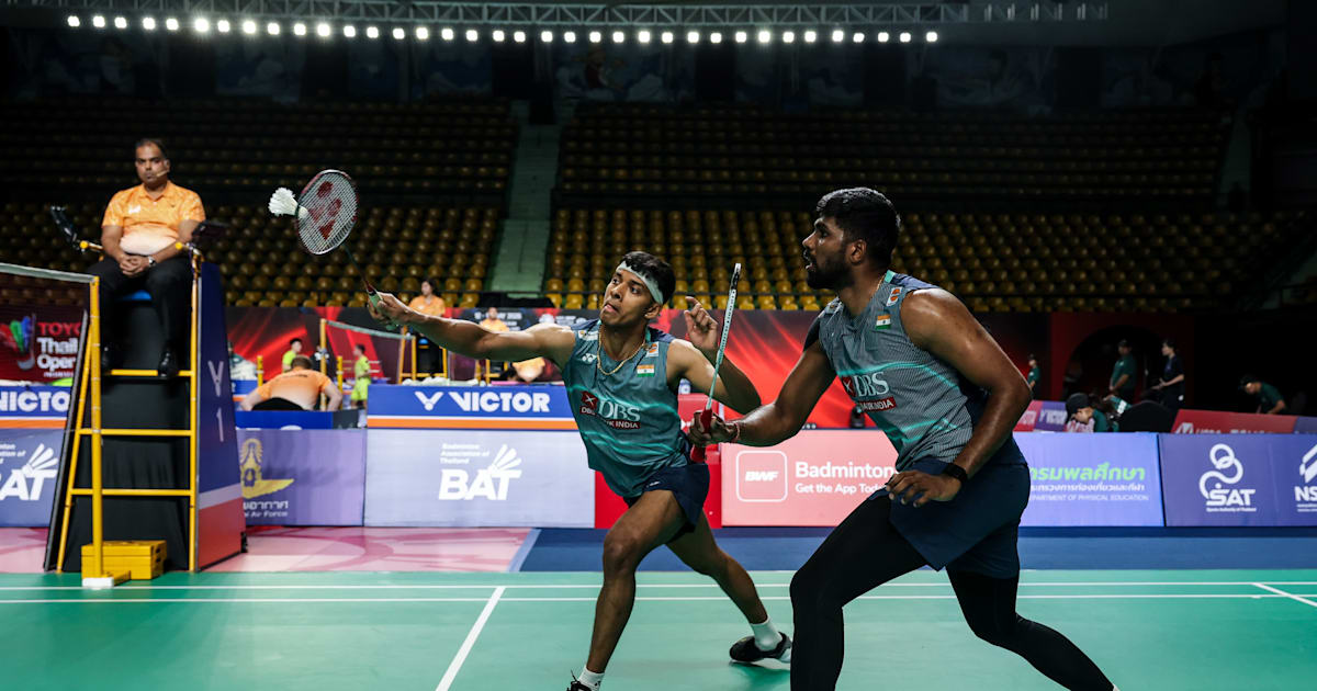 Thailand Open 2026 badminton: Satwik-Chirag survive scare to enter ...