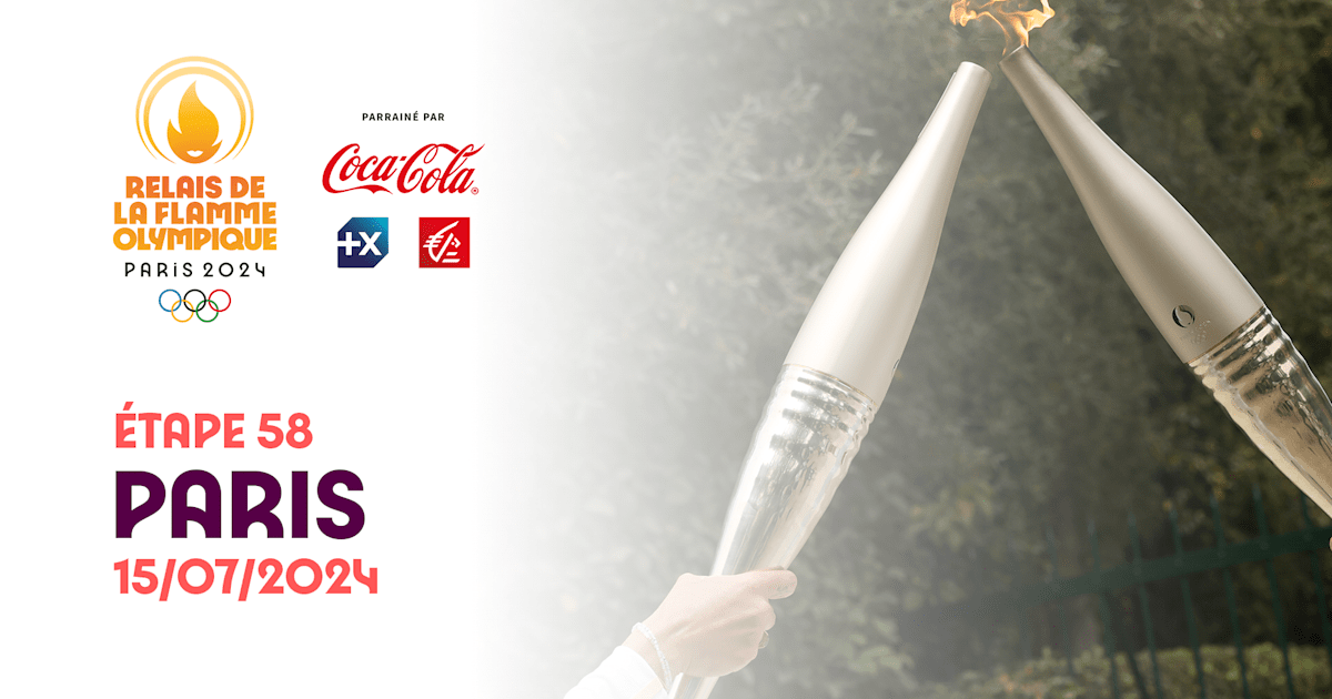 Revezamento da Tocha Olímpica | Estágio 58 - Paris (Dia 2) | Jogos ...