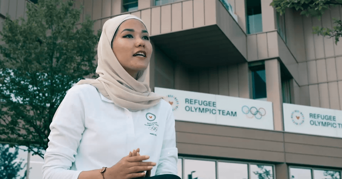 Wir sprechen mit Mashomah Ali Zada - dem Chef de Mission des IOC ...