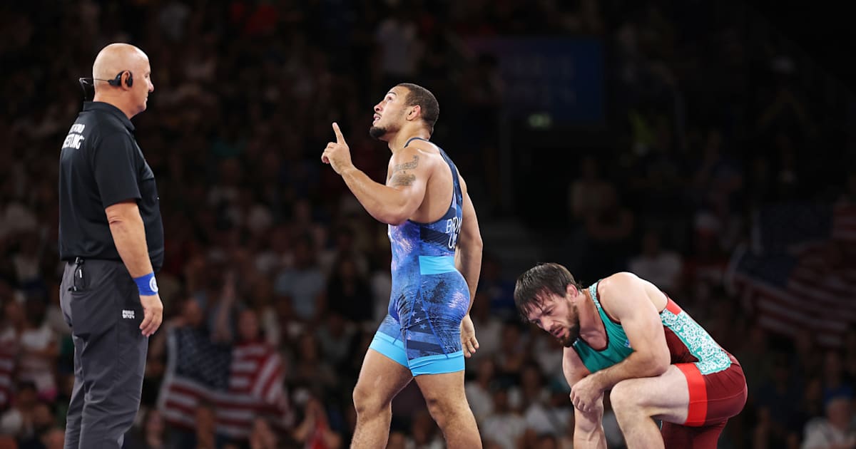 Wrestling | M Freestyle 86kg Bronze Medal Match | Aaron Brooks | Paris 2024 Highlight