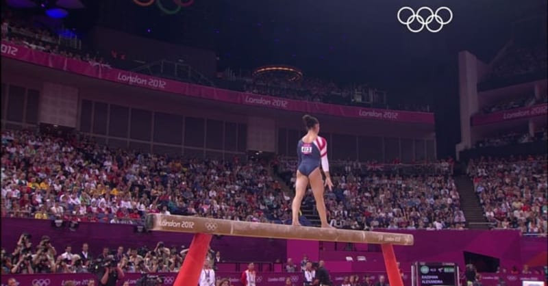 女子平衡木决赛 竞技体操 2012年伦敦奥运会集锦 4052
