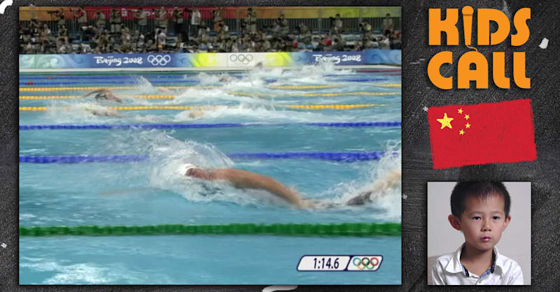 Kids call Michael Phelps’ record eighth gold medal in Beijing 2008