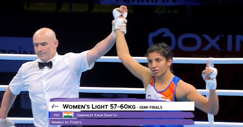 Watch: Simranjit Kaur wins through to final