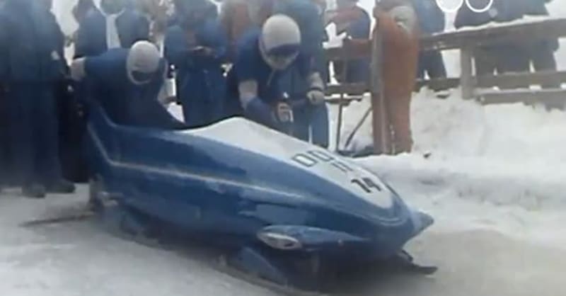 Bobsleigh - Men's Two Man - GDR Win Gold
