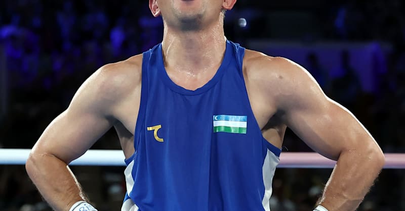 Bennama Billal (FRA) x Dusmatov Hasanboy (UZB) - Final Masculina 51kg ... Bennama Billal (FRA) x Dusmatov Hasanboy (UZB) - Final Masculina 51kg ...