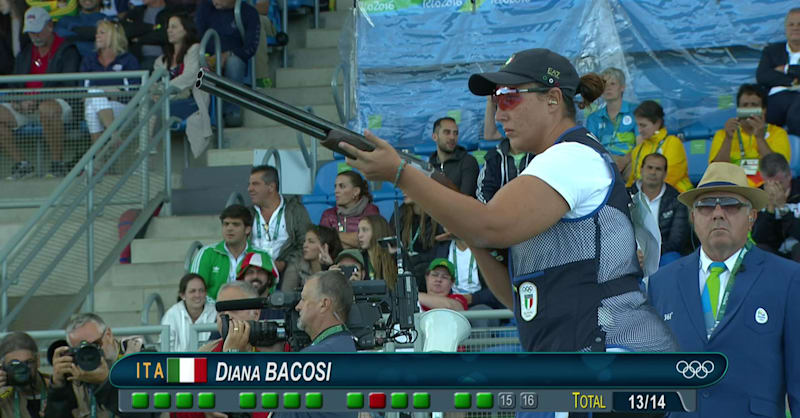 Italy take gold and silver in Women's Skeet Shooting