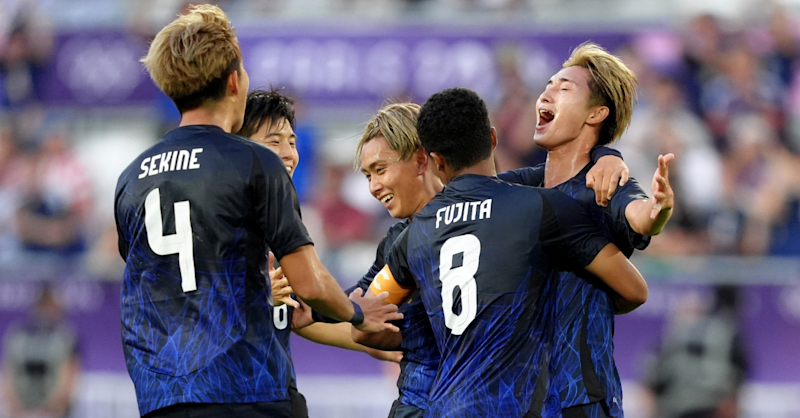 Japan vs Paraguay men's football group stage match at Paris 2024 ...