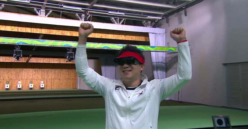 Korea's Jin wins third consecutive Men's 50m Pistol gold
