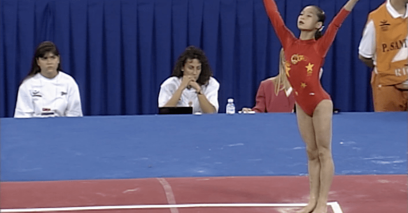 中国体操队1992年巴塞罗那奥运会自由体操比赛