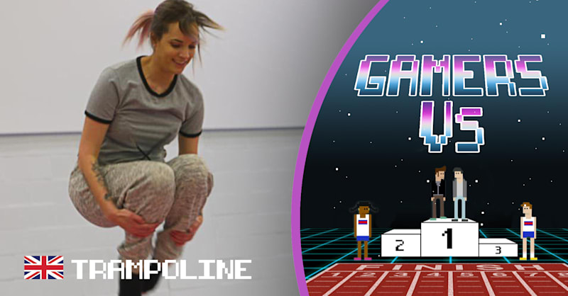 Can gamer Ashley Marie shock Bryony Page in an epic trampoline challenge?
