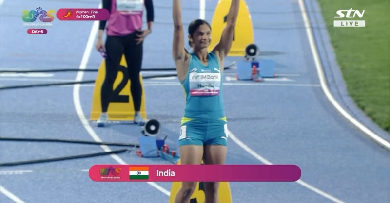 Team India wins silver medal in 4x100m women’s relay at Asian Athletics ...