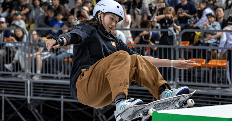 Nishiya Momiji qualifies for the women's street semi-finals at OQS Budapest