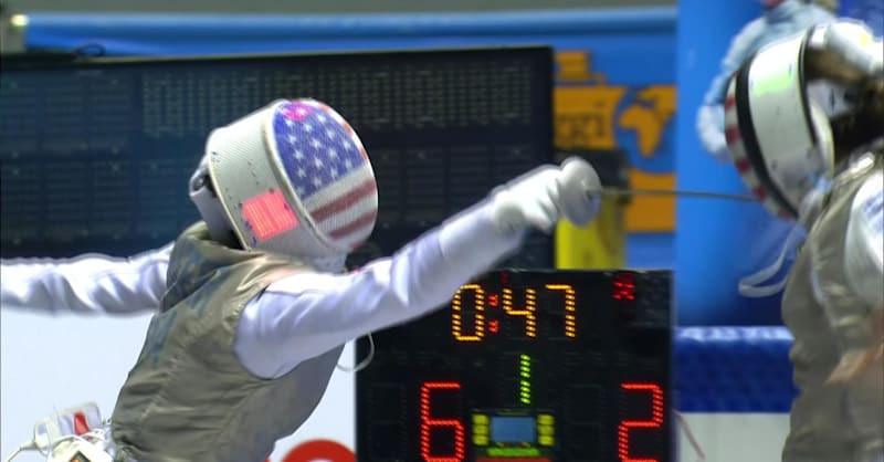 WINNER! Lee Kiefer wins the foil final at the Torino Grand Prix