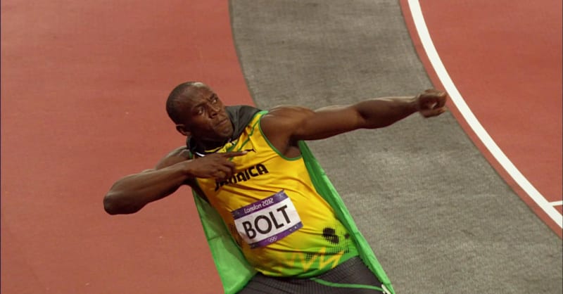 Usain Bolt all'età di 17 anni