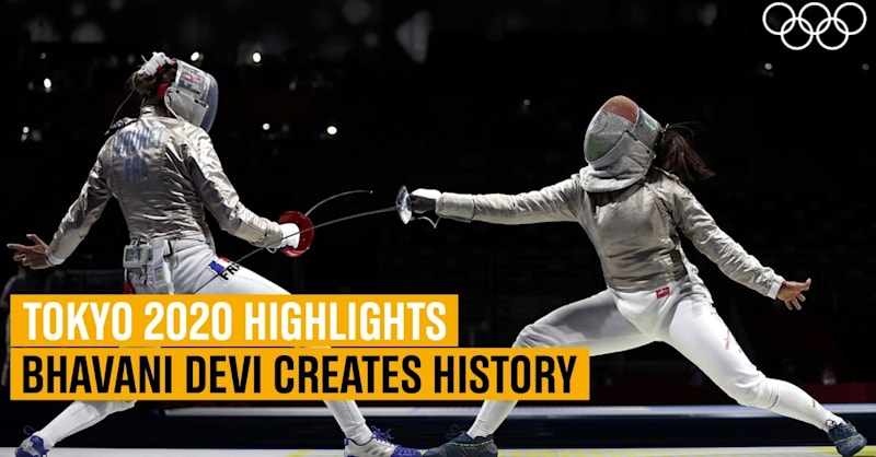 Tokyo 2020: See Bhavani Devi's Fencing debut