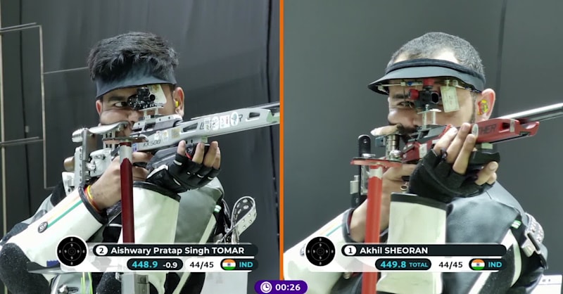 Asian Shooting Championships 2024 Highlights: Akhil Sheoran wins 3P ...