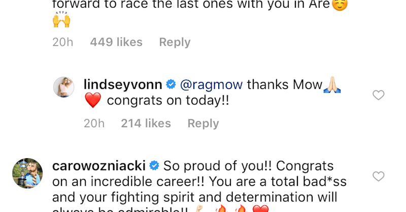 Lindsey Vonn Social Media tributes Lindsey Vonn Social Media tributes