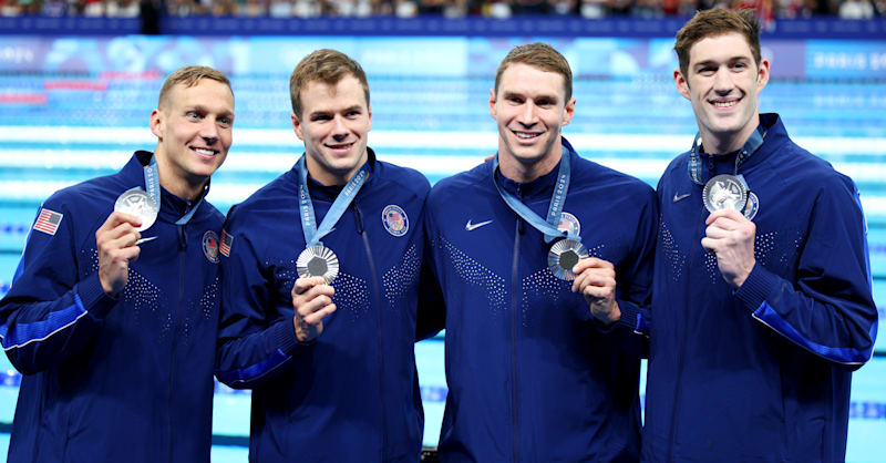 Swimming | M 4 x 100m Medley Relay Final | Team USA Silver Medal