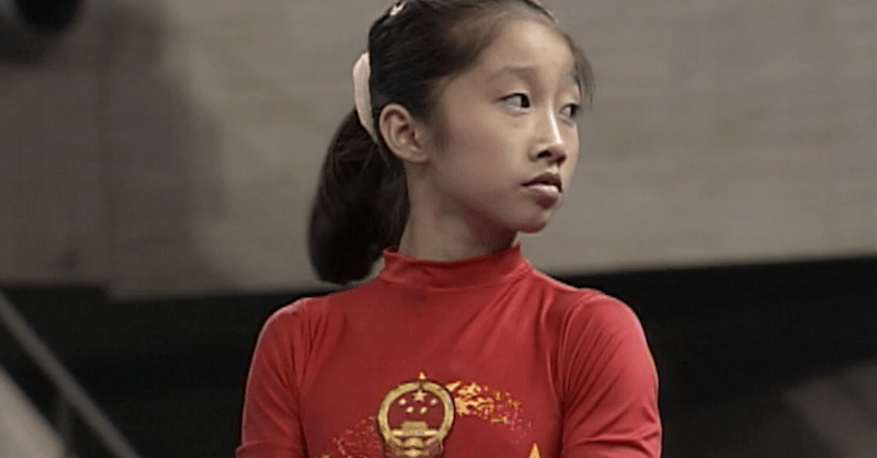 All of Lu Li's uneven bars routines from Barcelona 1992