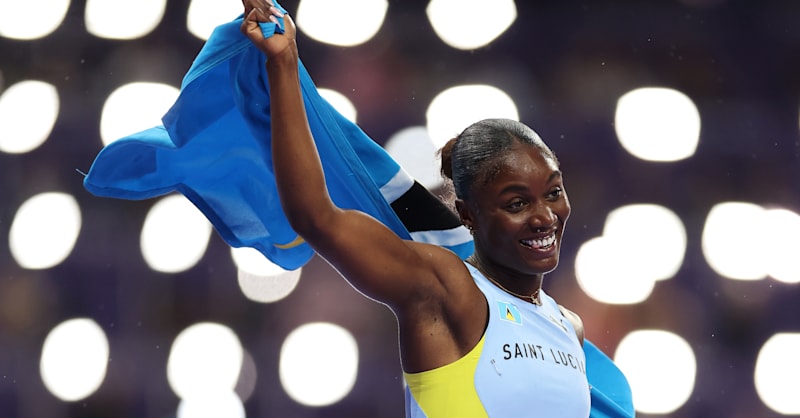 Saint Lucia's first-ever Olympic champion Julien Alfred on believing in ...