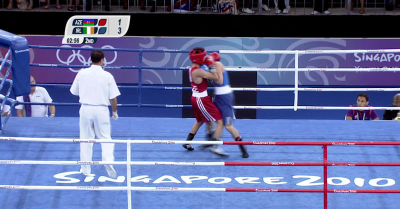 Alizada (AZE) v Burnett (IRL) - Men's Boxing (48kg) | 2010 YOG Singapore