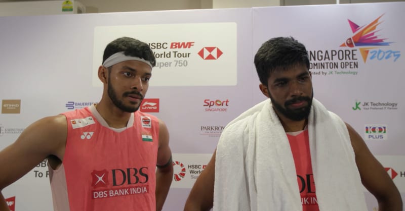 Satwik-Chirag react after stunning world No. 1 duo at Singapore Badminton Open 2025