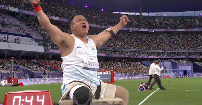Hokato Hotozhe Sema wins Paris 2024 Paralympics shot put bronze medal ...